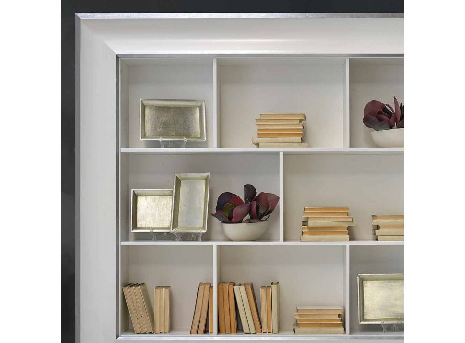 Estante mural de parede feita à mão de madeira, produzida na Itália ...